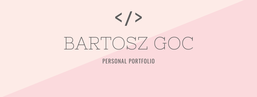 Bartosz Goc Homepage